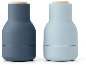 Audo Copenhagen Mlýnek na sůl a pepř Bottle Blues Beech Small - set 2 ks, modrá barva, kov, plast, keramika