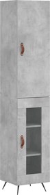 Skříň highboard betonově šedá 34,5x34x180 cm kompozitní dřevo 3199021