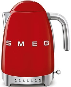Smeg Rychlovarná konvice 50´s Retro Style, s regulací teploty, 1,7 l červená KLF04RDEU