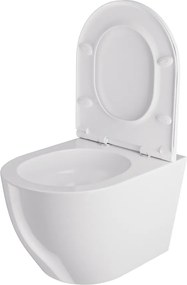 UPTrend Závěsný WC komplet bez příruby MILAGRO VORTEX TR2210R včetně Soft-Close sedátka, bílá lesk