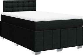 Box spring postel s matrací černá 120x200 cm textil 3289351