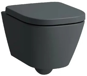Laufen Meda - Závěsné WC, Rimless, matný grafit H8201137580001