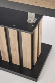 Rozkládací konferenční stolek Baretti dub artisan/černý