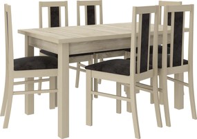 ADRK Furniture Sada stolu s židlemi RODOS 59 SE-ROD-59-S-B148