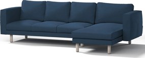 Potah na pohovku IKEA Norsborg 4-místná se šezlongem barva tmavě modrá