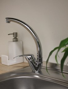 Slezák - RAV Dřezová baterie SÁZAVA - SAx06.x/3, Chrom Připojovací hadičky - závit: 1/2", Typ ovládací páky: Ovládací páka č.: 0 - (SA006.5/3)