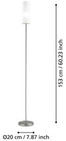 EGLO 85982 - Stojací lampa TROY 3 1xE27/40W bílá