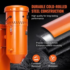Dust Collection System: 1450 W Dust Collector Media Reclaimer s kapacitou 6,8 l