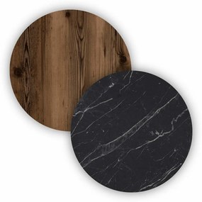 Skříňka Elite Walnut and Black Marble