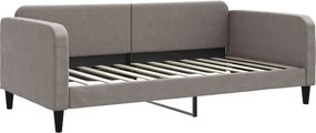 Válenda s matrací taupe 100 x 200 cm textil 3196806