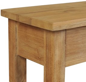 vidaXL Konzolový stolek masivní teak 120 x 30 x 80 cm