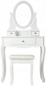 ModernHome Toaletní stolek se zrcadlem a stoličkou, W-HY-225