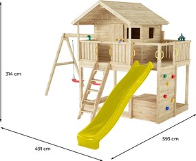 Marimex | Dětské hřiště Marimex Play Basic 015 + žlutá skluzavka | 11640671