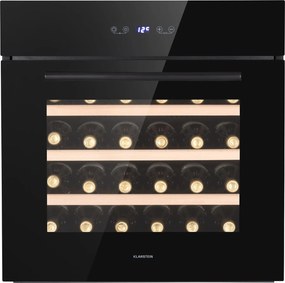 Klarstein Vinsider 30 Built-In Uno, vestavná vinotéka, 77 l/30 lahví, nerezová ocel