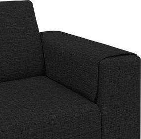 Pohovka do obývacího pokoje Černá 250 x 77 x 76 cm Polyester 3335083