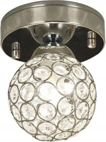 Koupelnová lampa Aneta o rozměrech 10x16 cm IP44 chrom/průhledný Julietta 1xG9