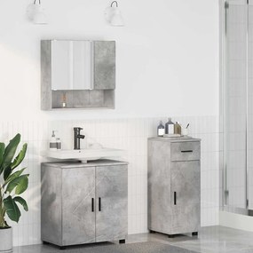 Sada koupelnového nábytku 3 ks Betonově šedá 61 x 35 x 64 cm 3392956