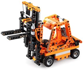 HračkyZaDobréKačky Stavebnice technic R/C kamion, jeřáb, vysokozdvižný vozík 10v1