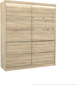 ADRK Furniture Posuvná skříň s LED osvětlením SPECTRA 180 ADRK-SW-SPE-S-180