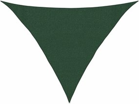 Plachta proti slunci 160 g/m² tmavě zelená 3 x 3 x 4,2 m HDPE 311474