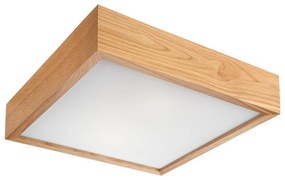 Lamkur Stropní svítidlo OAK SQUARE 1xE27/60W/230V dub 27,5 cm LA40776