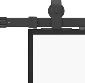 Posuvné dveře se sadou kování černé 90x205 cm ESG Glass 3375810