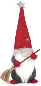 Tutumi, vánoční trpaslík 49cm YX049, bílá-šedá-červená, CHR-00538