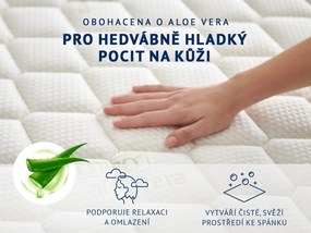 Matrace Dormeo Aloe Vera+ Memory 18 cm. Středně tvrdá s Aloe Vera, paměťová pěna, pěna Ecocell® 160x200 cm