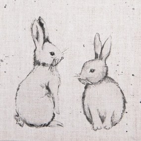 Bavlněná utěrka s králíčky Bunny Buddies I – 50x70 cm