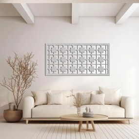 dřevo života Dřevěný dekorační panel na stěnu CROSS II Rozměry (cm): 40x80, Barevný vzor: Šedá