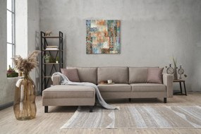 Hanah Home Pohovka KALE krémová levý roh 825BLC2717