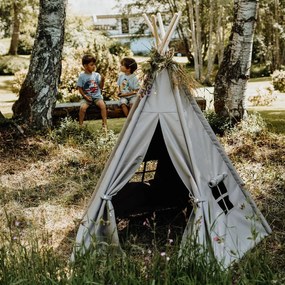 Vigvam design Venkovní Teepee Wild Child, Sand - ČTVERCOVÉ BEZ DOPLŇKŮ