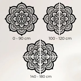 Dřevěná vyřezávaná mandala na zeď: Moderní květinový dekor | SENTOP HDF0204