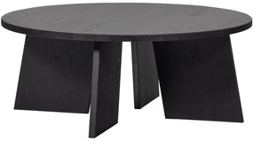 Hoorns Černý dubový konferenční stolek Fredy 90 cm