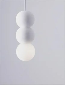 LED bílý moderní lustr Zero