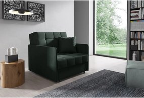 Eka Pohovka AMERYKANKA 169, 90 cm Barva látky: Tmavě zelená (Kronos 14)