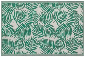 Venkovní koberec palmové listy smaragdový zelený 120 x 180 cm KOTA Beliani