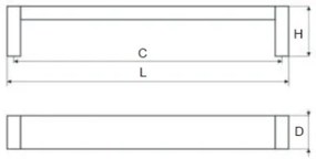 Gamet SEBI bílá/chrom 128 mm