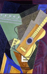 Obrazová reprodukce Guitar on a Table; Guitare sur une Table, 1916, Gris, Juan