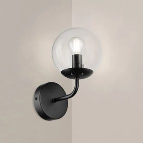 Brilagi - Nástěnná lampa MALIVA 1xE14/15W/230V černá/čirá