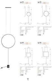 Redo 01-2197 - LED Stojací lampa SLICK LED/19W/230V černá