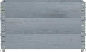 Zahradní truhlík šedý 100 x 50 cm masivní borové dřevo 3295429