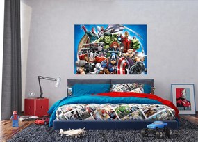 Dětská vliesová fototapeta na zed' Marvel Avengers – Celý Tým, Disney | 155 x 110 cm | DFTDNM 5279