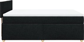Box spring postel s matrací černá 140 x 190 cm textil 3288970
