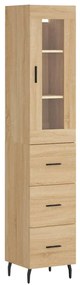 Skříň highboard dub sonoma 34,5 x 34 x 180 cm kompozitní dřevo,  3199252