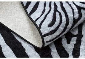 Dywany Luszczow Dětský kusový koberec MIRO 51331.803 pratelný  Zebra protiskluz, černý / bílá Rozměr koberce: 80 x 150 cm