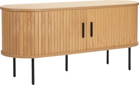 XXXLutz NÍZKÁ KOMODA, černá, barvy dubu, 120/55/40 cm Xora - Online Only TV příslušenství - 001909004001
