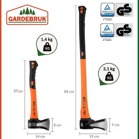 Set seker TOMS sekera a štípačka, 2ks, černá/oranžová Gardebruk