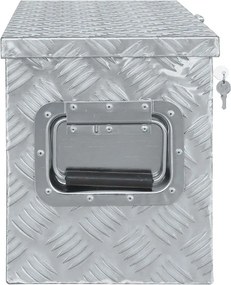 Hliníkový box 80 x 30 x 35 cm stříbrný 142939