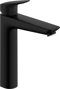Hansgrohe Logis, páková umyvadlová baterie 190 s odtokovou soupravou s táhlem, černá matná, HAN-71090670